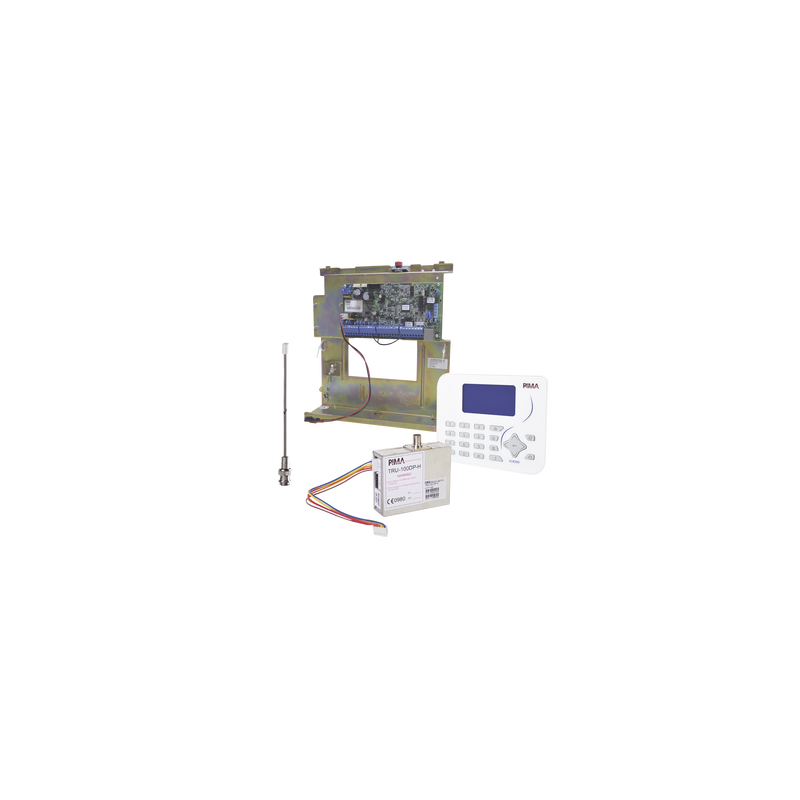 ᐅ Panel de Alarma Híbrido PIMA FORCE con Comunicador de Radio y Teclado ...